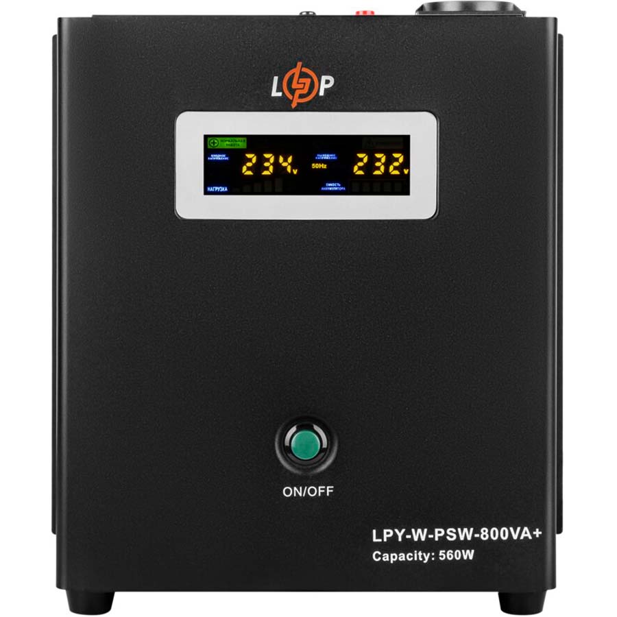 Джерело безперебійного живлення LogicPower 12V LPY-W-PSW-800VA+(560Вт ...
